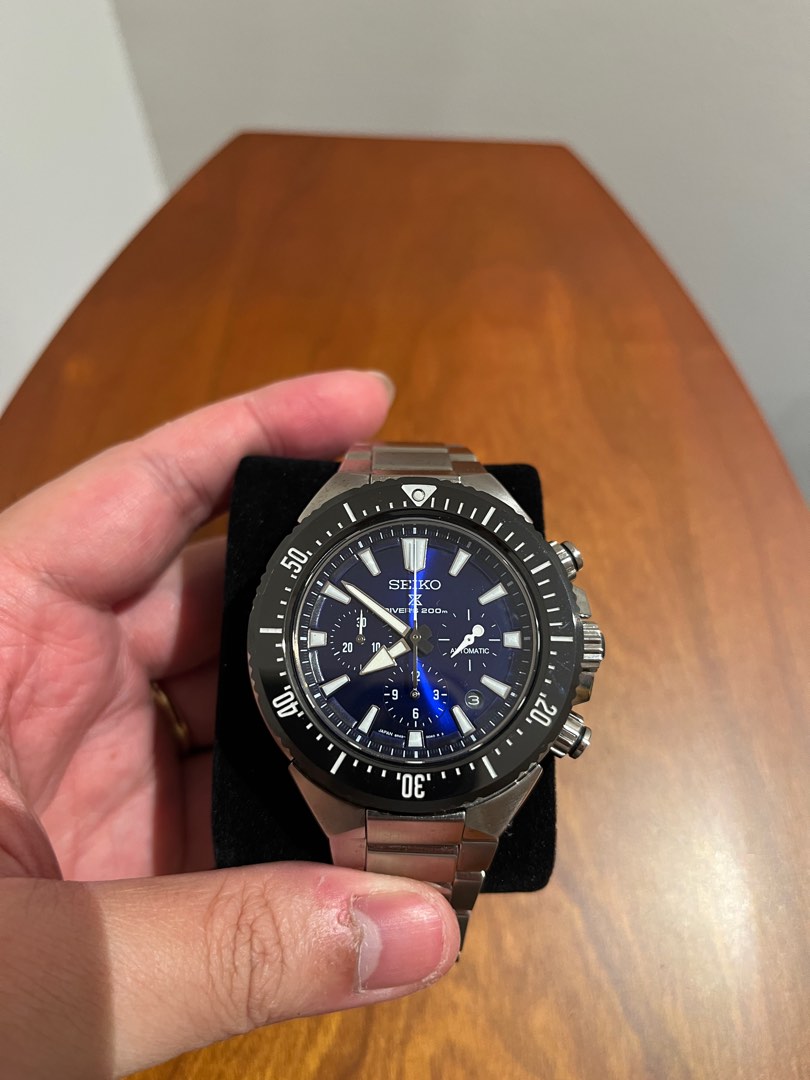 Seiko Transocean Blue Wave Chronograph, Men's Fashion, Watches ...