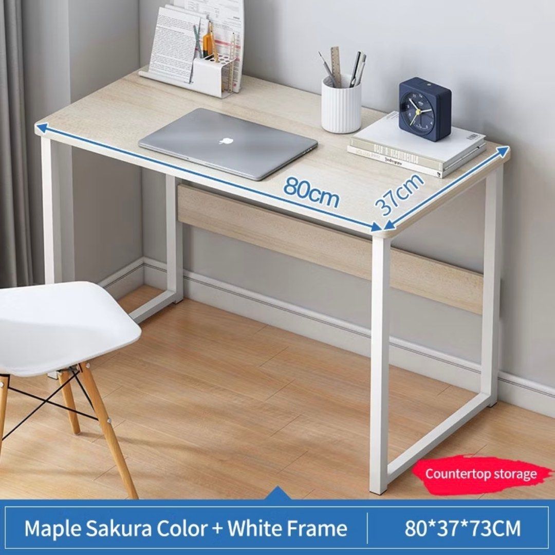 Simple Computer Table | Minimalistic Study Table With Sleek Wooden ...