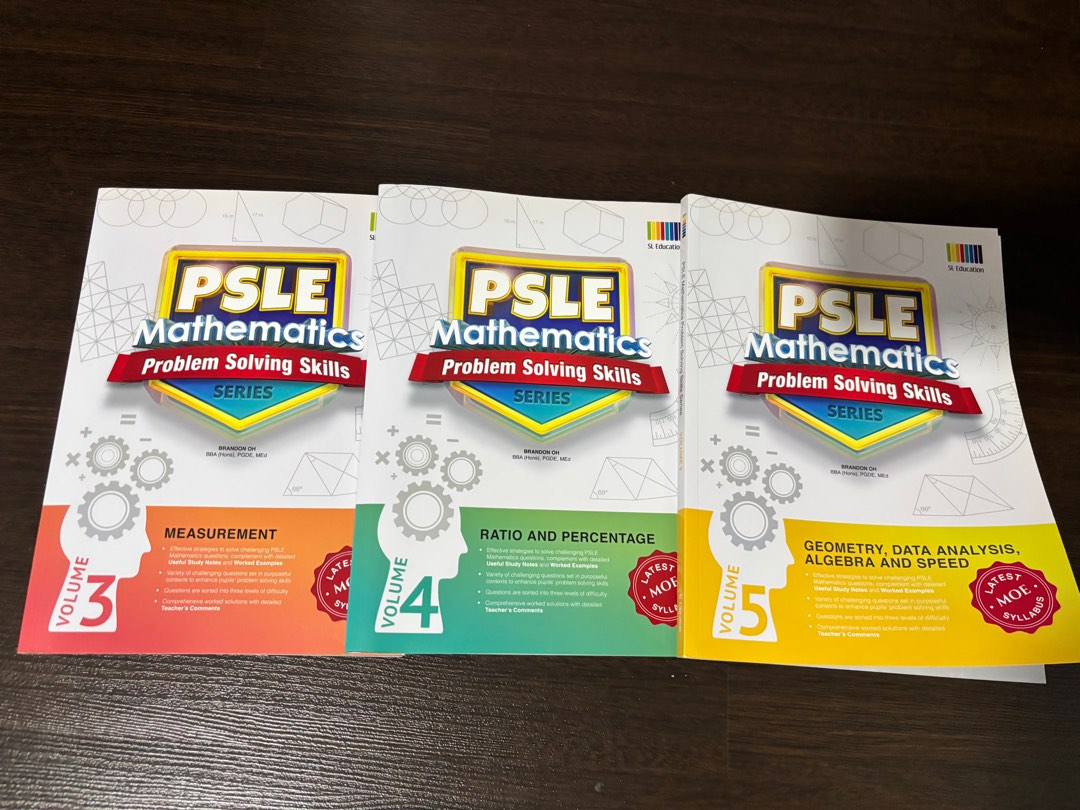 Sought after PSLE problem sums Vol 3,4,5 shinglee mathp6, Hobbies ...