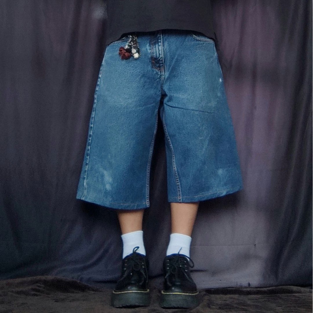 Southpole Gold/Yellow Tab Baggy Long Jorts, Men's Fashion, Bottoms ...