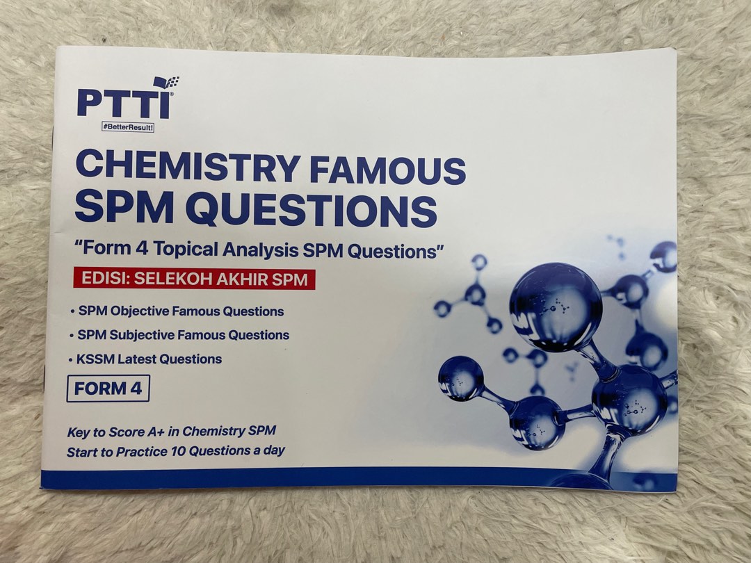 SPM CHEMIST FORM 4, Hobbies & Toys, Books & Magazines, Assessment Books ...