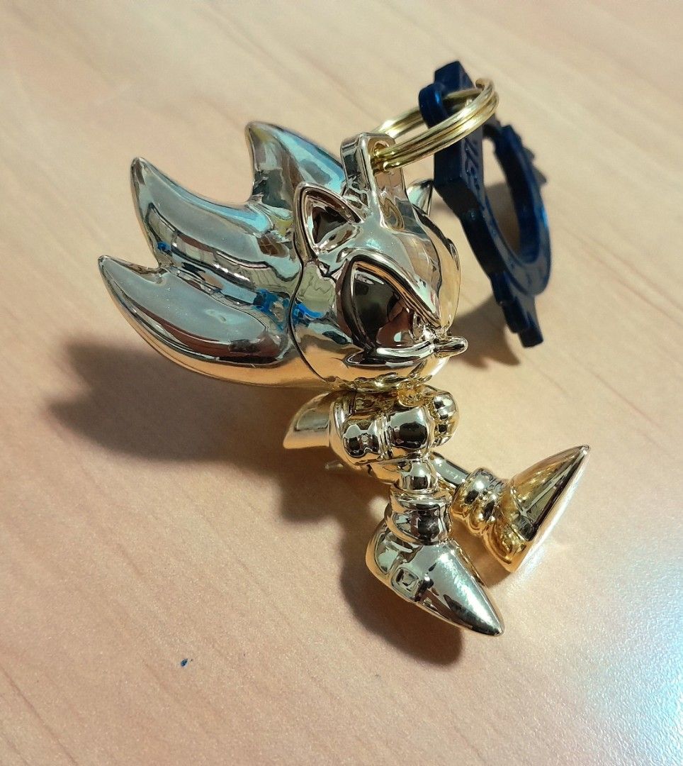 Super Sonic The Hedgehog Backpack hangers 2 inch 24K Gold dipped HYPER ...