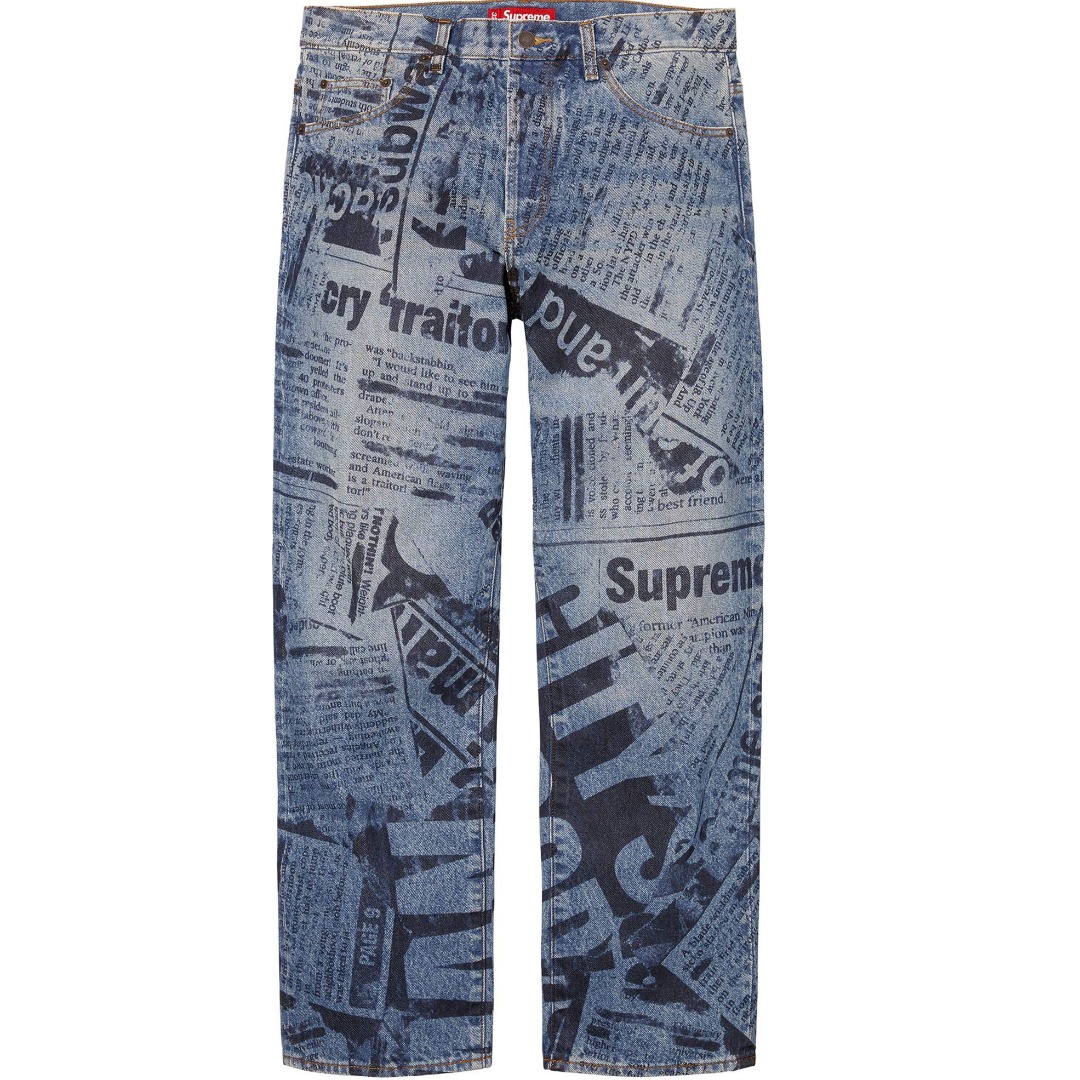 supreme jeans regular/baggy/selvage/rigid ss 25 week 1 New York (Mail ...