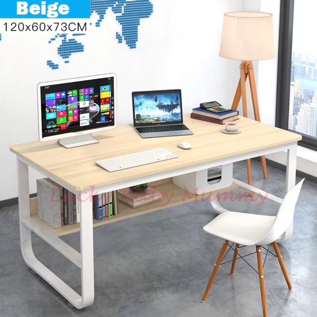U Frame Computer Table | Sturdy Metal Frame Study Desk With Underneath ...