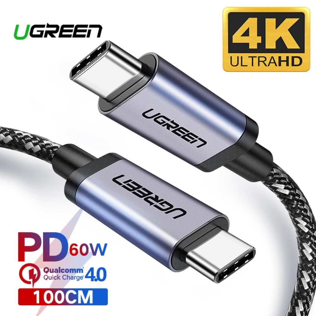 Ugreen USB-C to USB-C cable 1 metre, Mobile Phones & Gadgets, Mobile ...