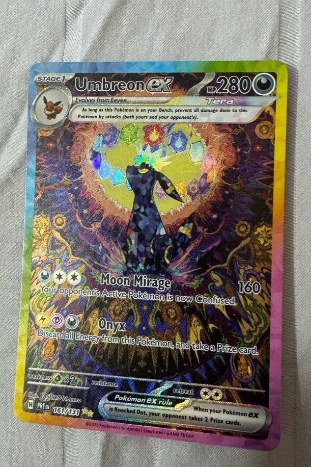 [BINDER CON] Umbreon EX #161 - Prismatic Evolutions raw card (aka ...