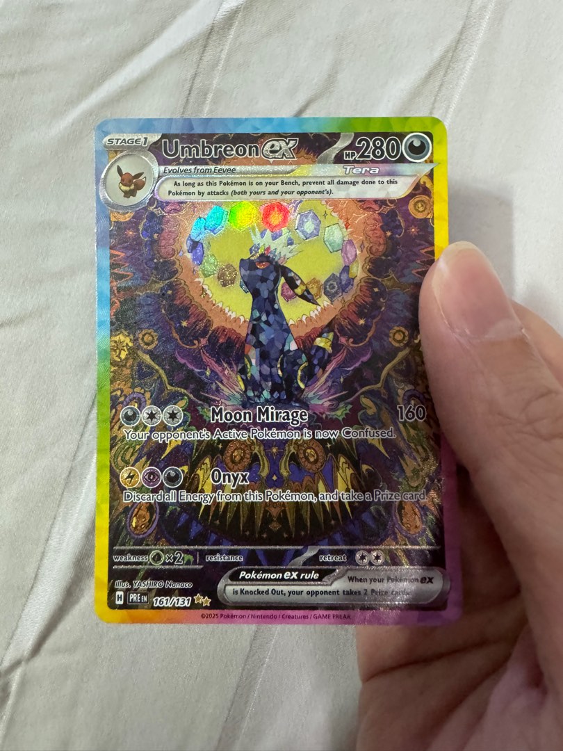 Umbreon EX #161 - Prismatic Evolutions raw card (aka. Sunbreon ...