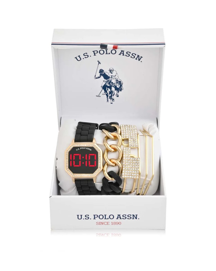 US Polo Digital Watch Set Ralph Lauren, Luxury, Watches on Carousell