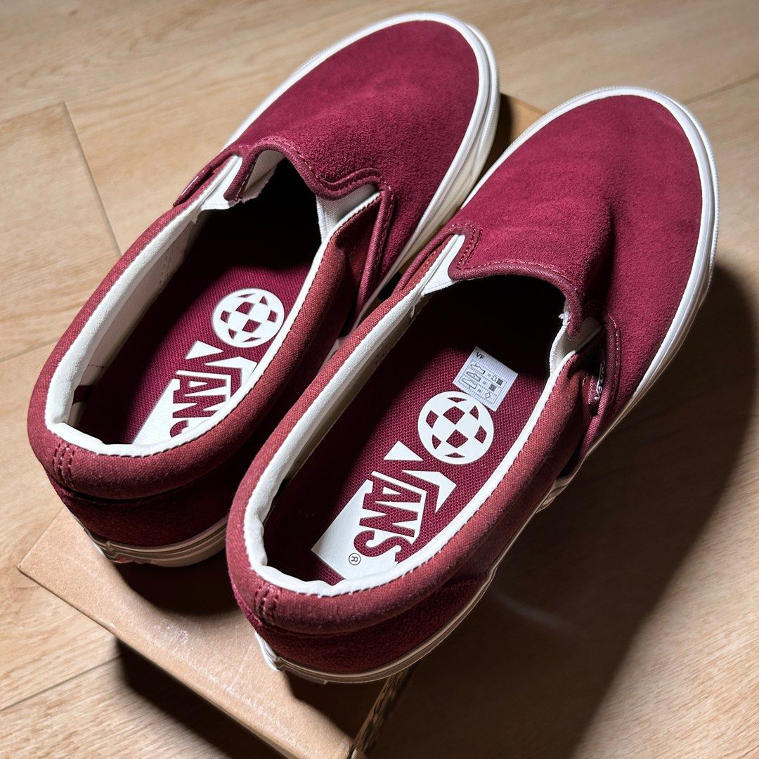 VANS MTE SLIP ON REISSUE 98 MAROON UK8, Men's Fashion, Footwear ...