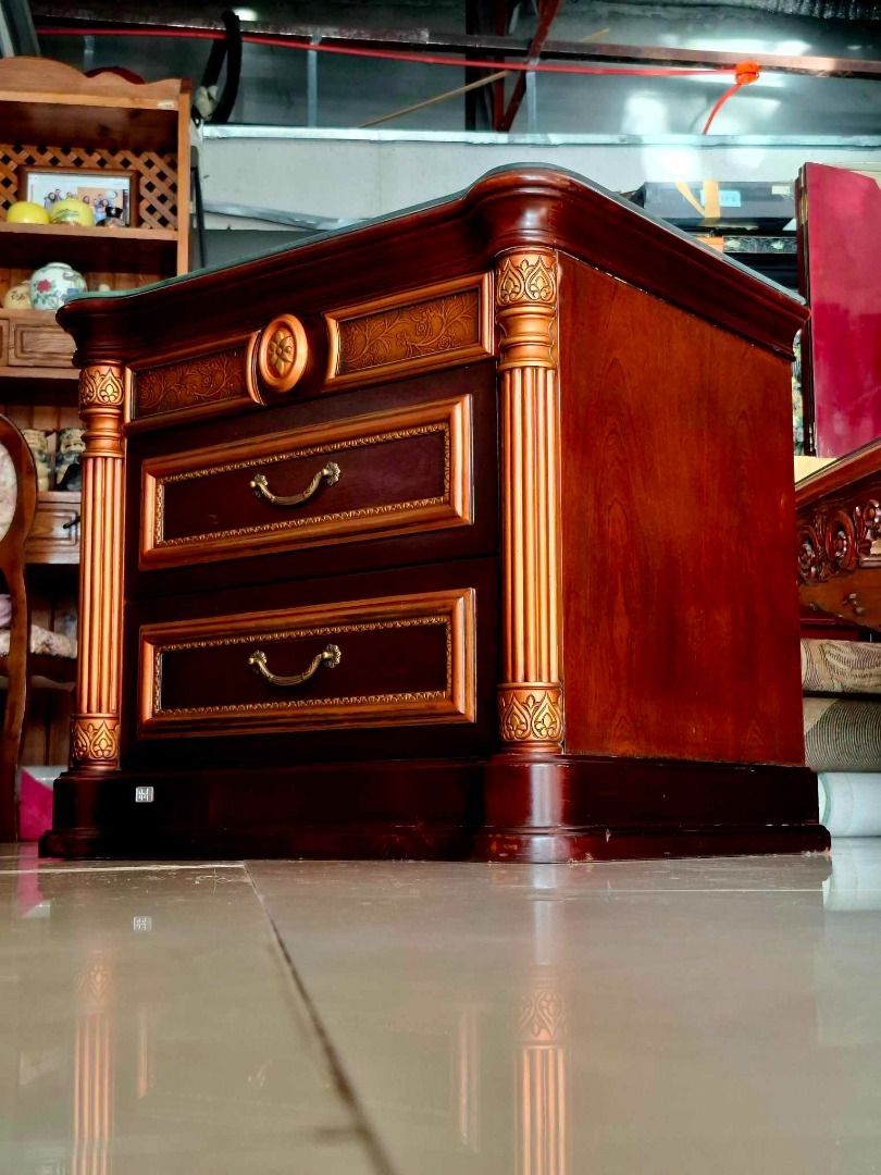 Vintage Luxury High-end Night Stand with Drawers. Pre-loved. From Japan ...