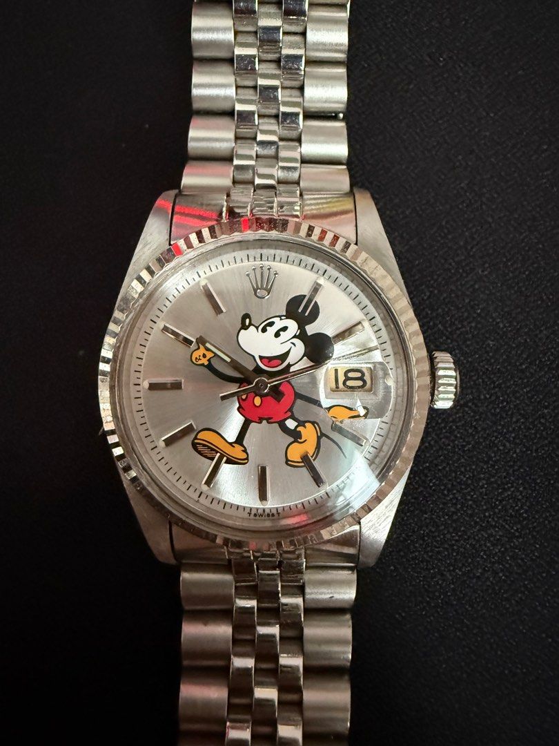 Vintage Rolex 1601 Rare Mickey Mouse custom dial, Luxury, Watches on ...