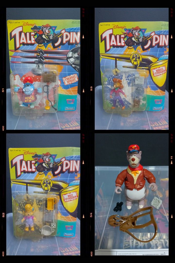 Vintage 90s Toys Playmates Disney's Talespin Baloo/Rebecca & Molly ...