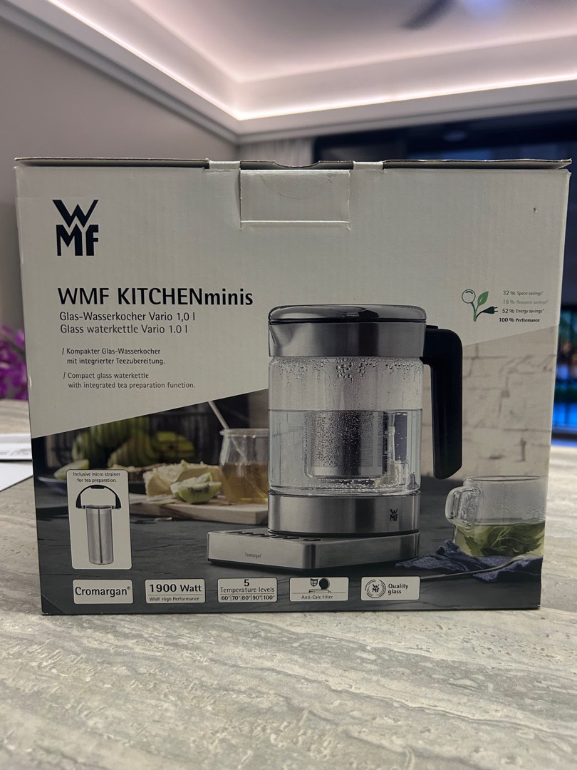 WMF Glass Kettle TEA, TV & Home Appliances, Kitchen Appliances, Kettles ...