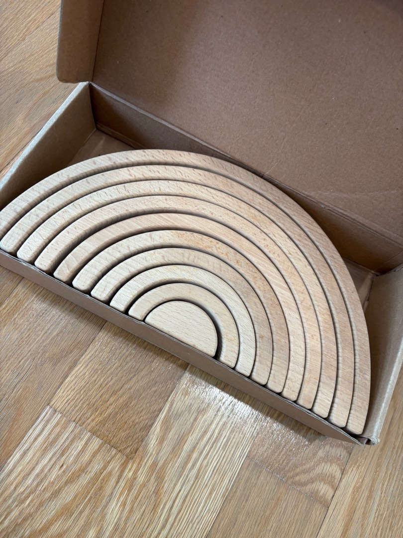 Wooden Block Arc Montessori, Hobbies & Toys, Toys & Games on Carousell