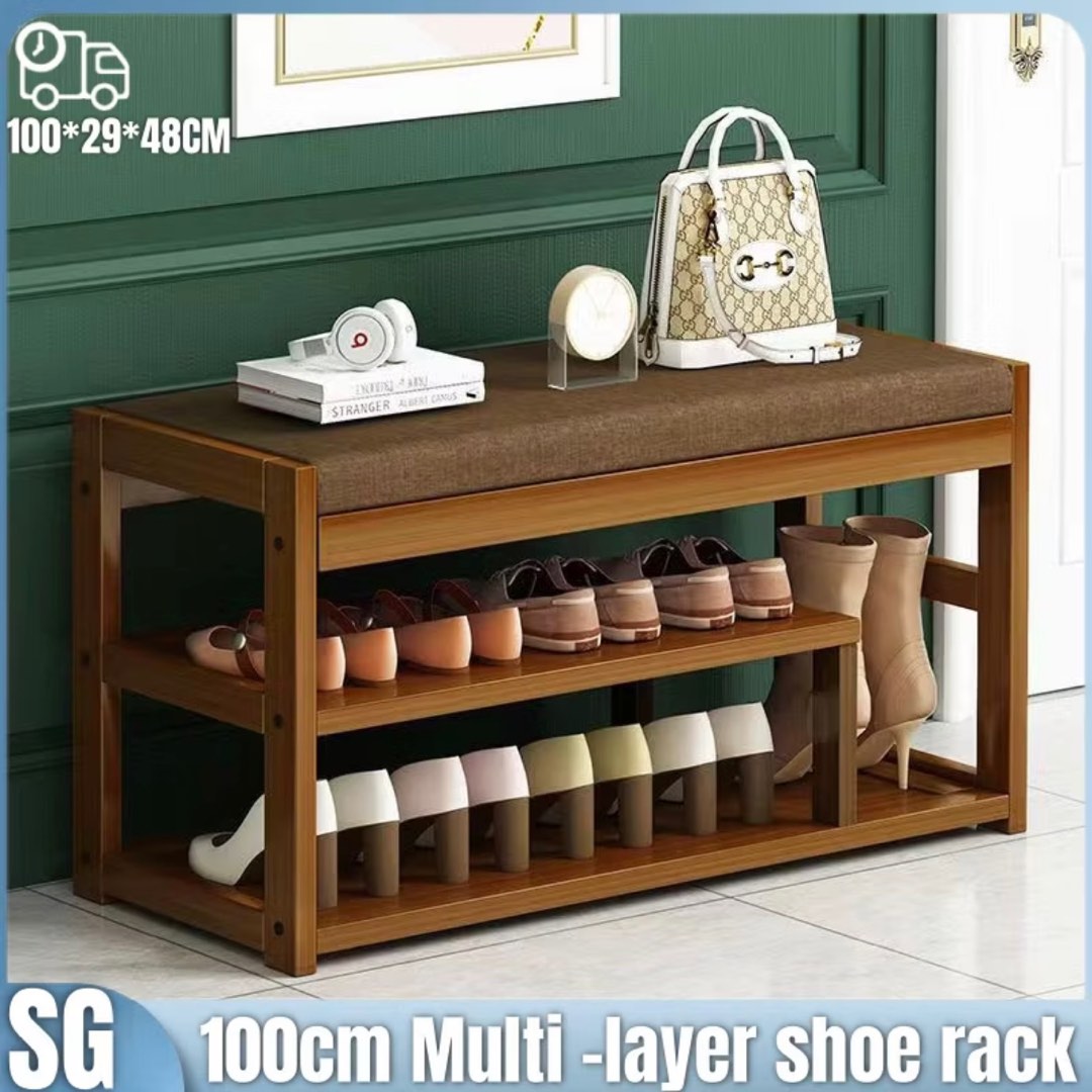 Wooden Shoe Rack | Shoes Rack Bench | Wooden Shoes Sneakers Bench ...