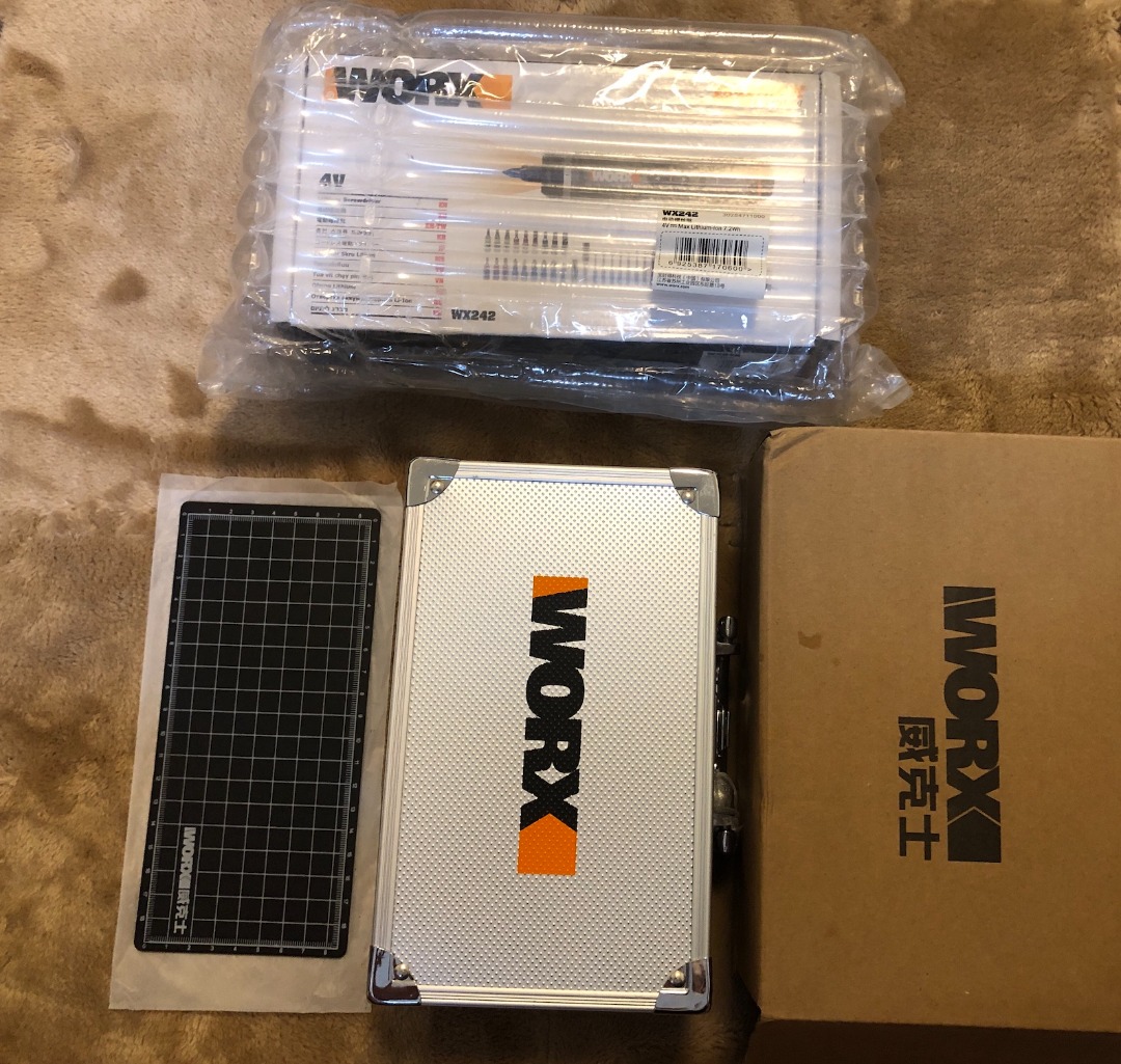 WORX Aluminum Case WX242 Tool Set + Worx Common bits set + Magnetic ...