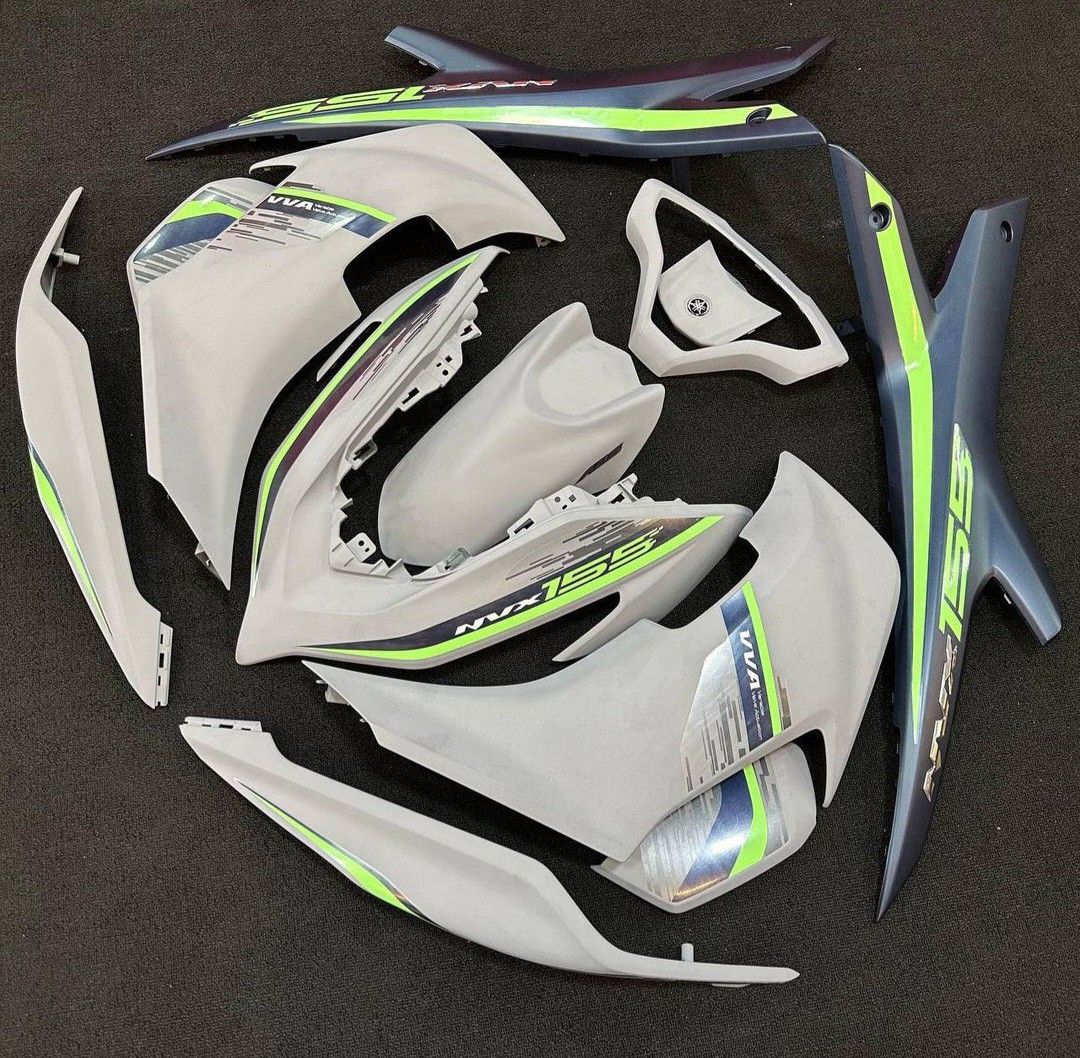 Yamaha NVX/Aerox V2 Matte grey/green 2024 original vietnam coverset ...