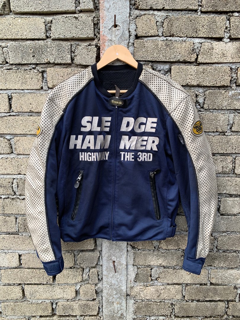 Yellow Corn Sledge hammer motorcycle jacket, Men's Fashion, Coats ...