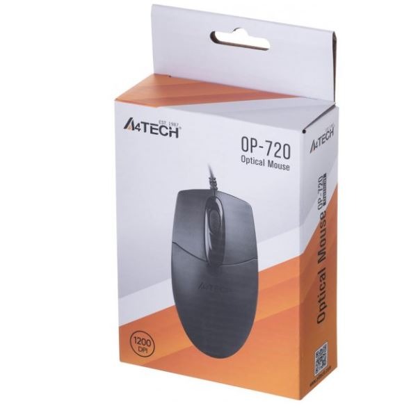 A4TECH OP-720 OPTICAL USB MOUSE (BLACK), Computers & Tech, Parts ...