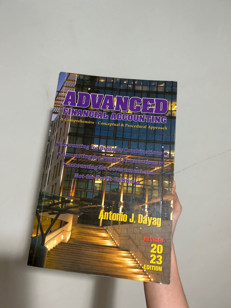 Advanced Financial Accounting (AFAR) Book 2023 by Antonio Dayag ...
