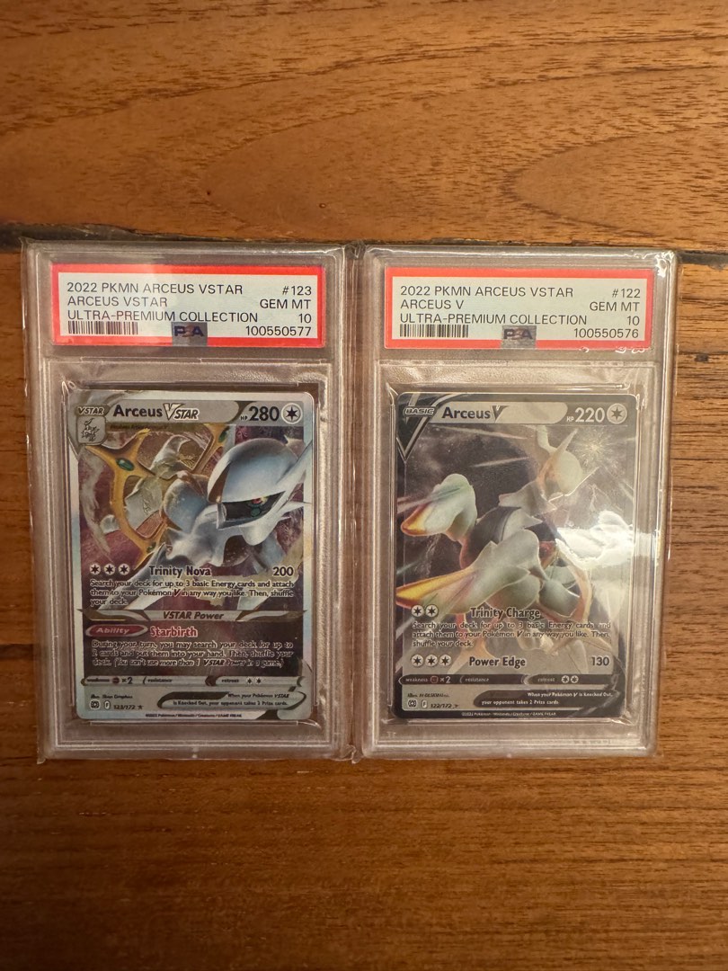 ARCEUS VSTAR - RARE METAL CARD - UPC GRADED PSA 10, Hobbies & Toys ...