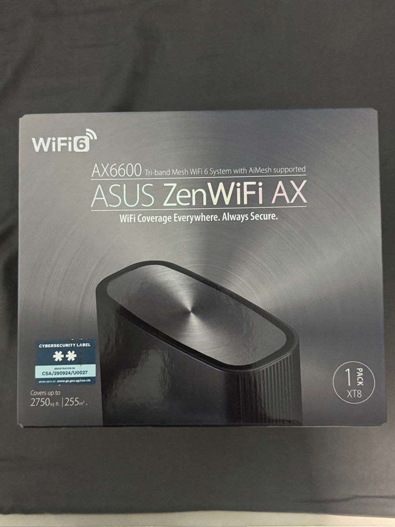 ASUS XT8 AX6600 Zenwifi AX Wifi 6 tri-band router, Computers & Tech ...