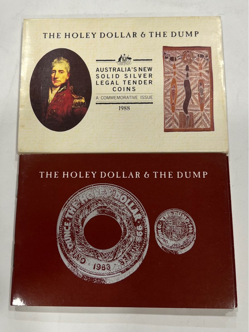 Australia 1988 The Holey Dollar&The Dump 1oz Silver Coin, Hobbies ...