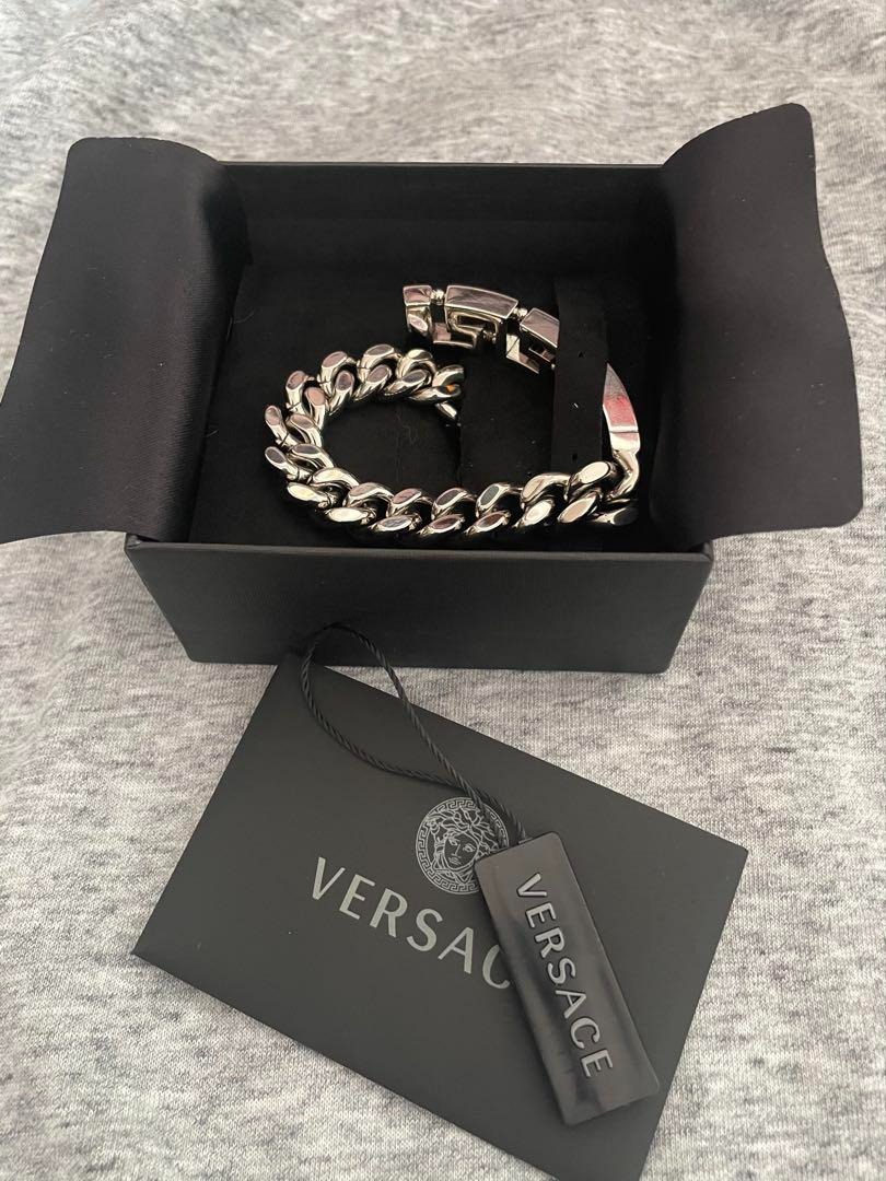Authentic VERSACE Greca chain bracelet, Men's Fashion, Watches ...