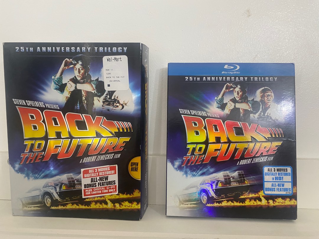 Back to the Future Trilogy 25th Anniversary Bluray / DVD Boxset (Sealed ...