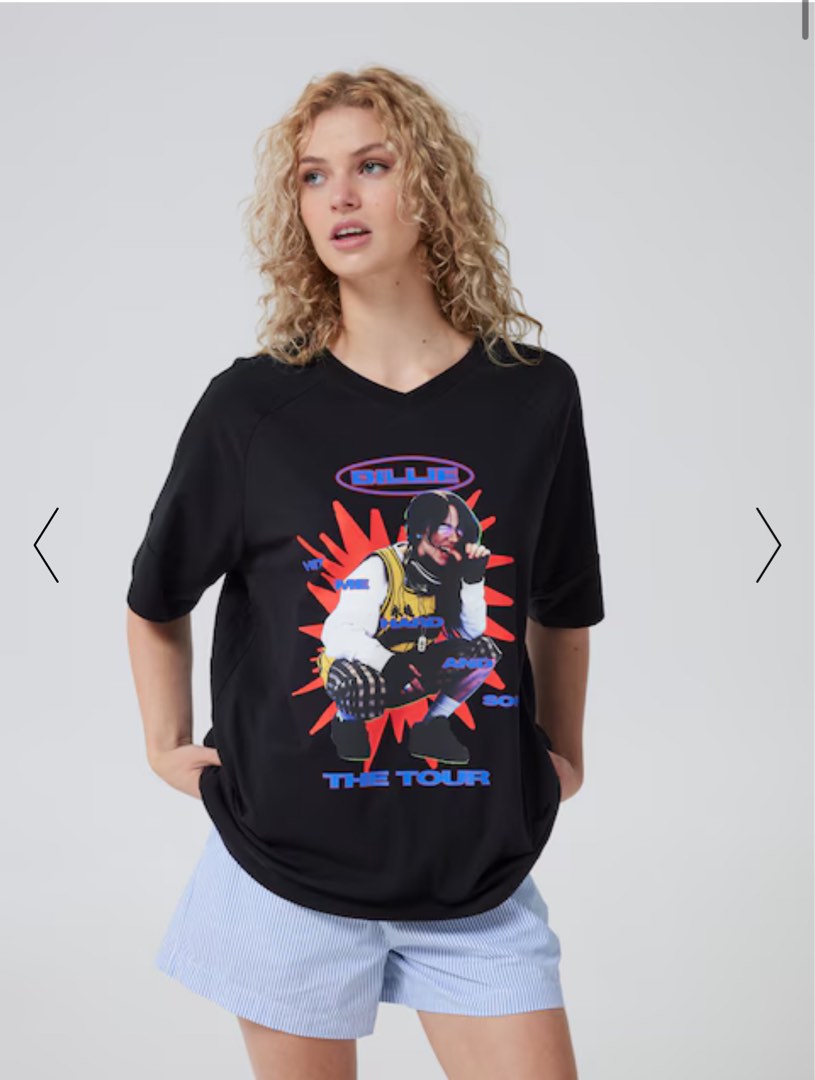 Billie Eilish Jay Jays Merch AU, Women's Fashion, Tops, Shirts on Carousell