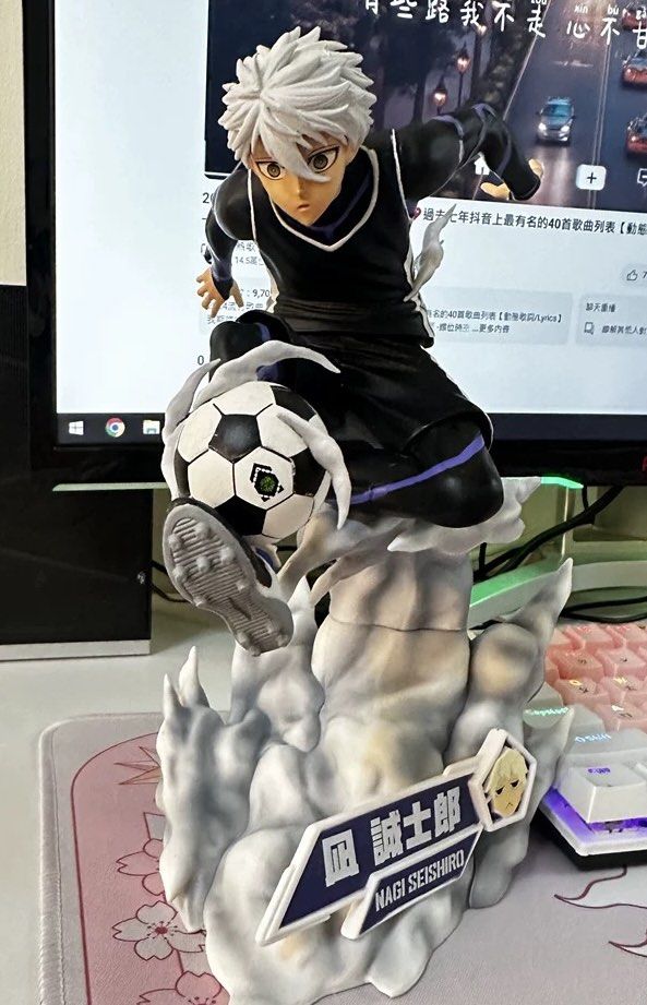 Blue Lock GK PVC 21cm Seishiro Nagi Trap Figure Statue OVERSEAS INSTOCK ...