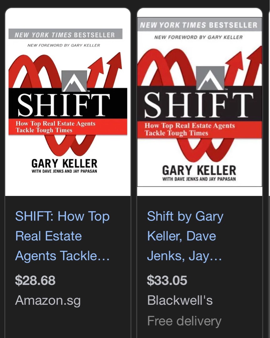 Book: Shift by Gary Keller, Everything Else on Carousell