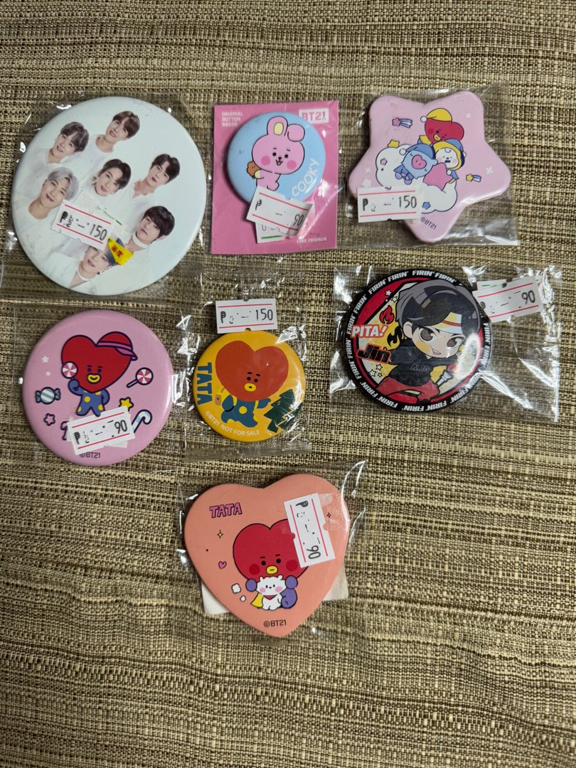 BTS pin BT21 pin Tinytan pin, Hobbies & Toys, Memorabilia ...