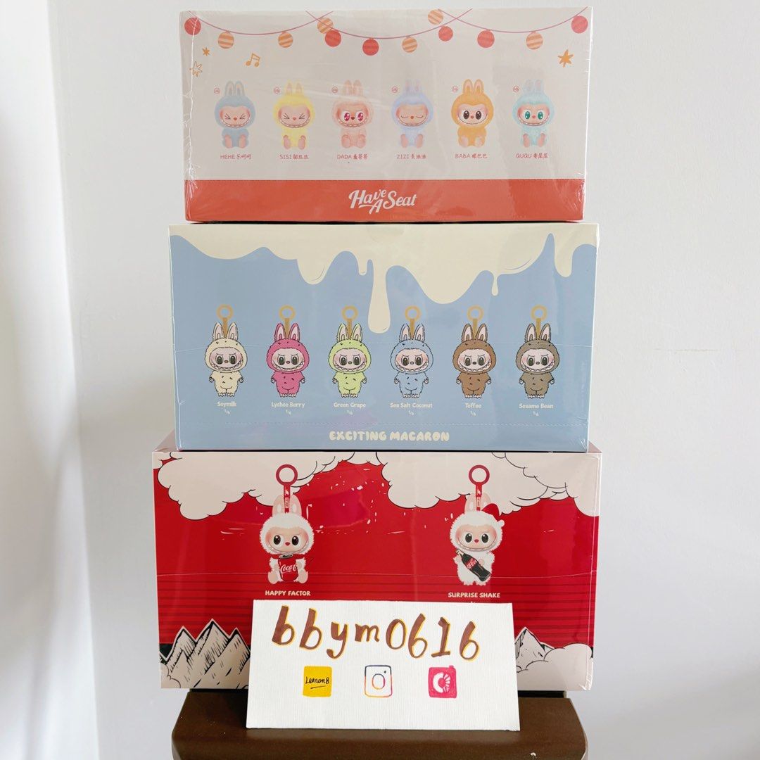 [Bundle] the monsters Labubu V1 V2 V3 blind box (tasty macarons / have ...