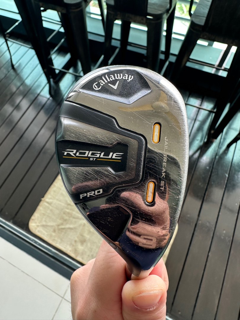 Callaway Rogue ST Pro 3 Hybrid in Stiff Shaft, Sports Equipment, Sports ...