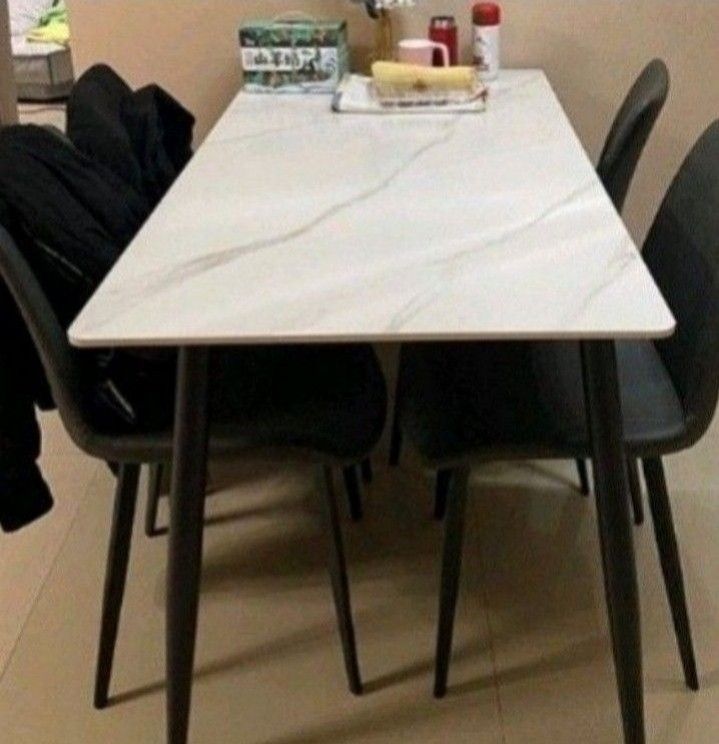 [Can choose Table top colour] PROMO Left 1 - Marble Print Sintered ...