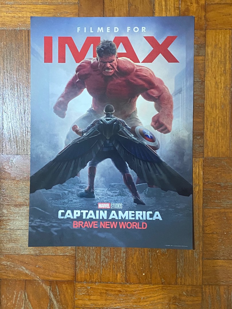 Captain America Brave New World IMAX poster, Hobbies & Toys ...