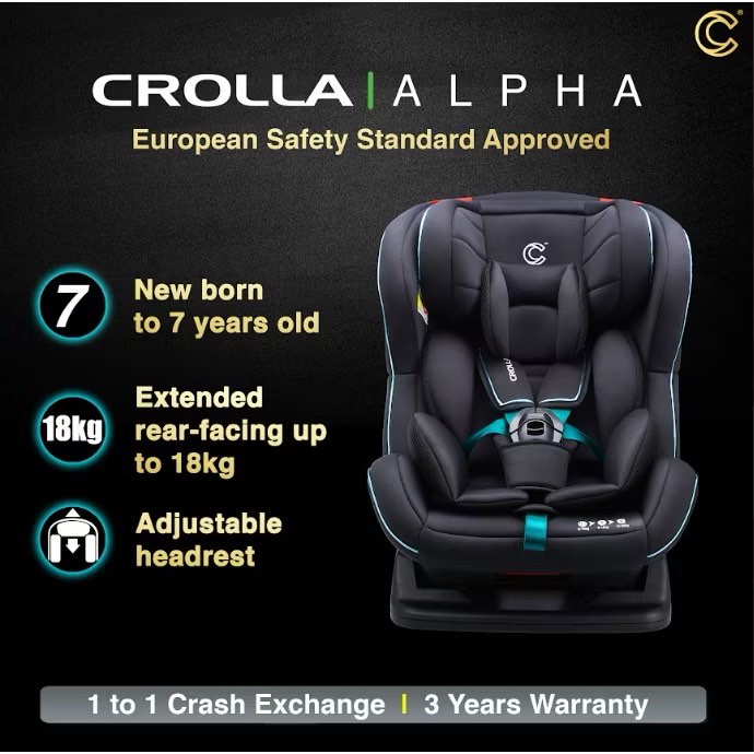 Carseat CROLLA ALPHA, Babies & Kids, Going Out, Car Seats on Carousell