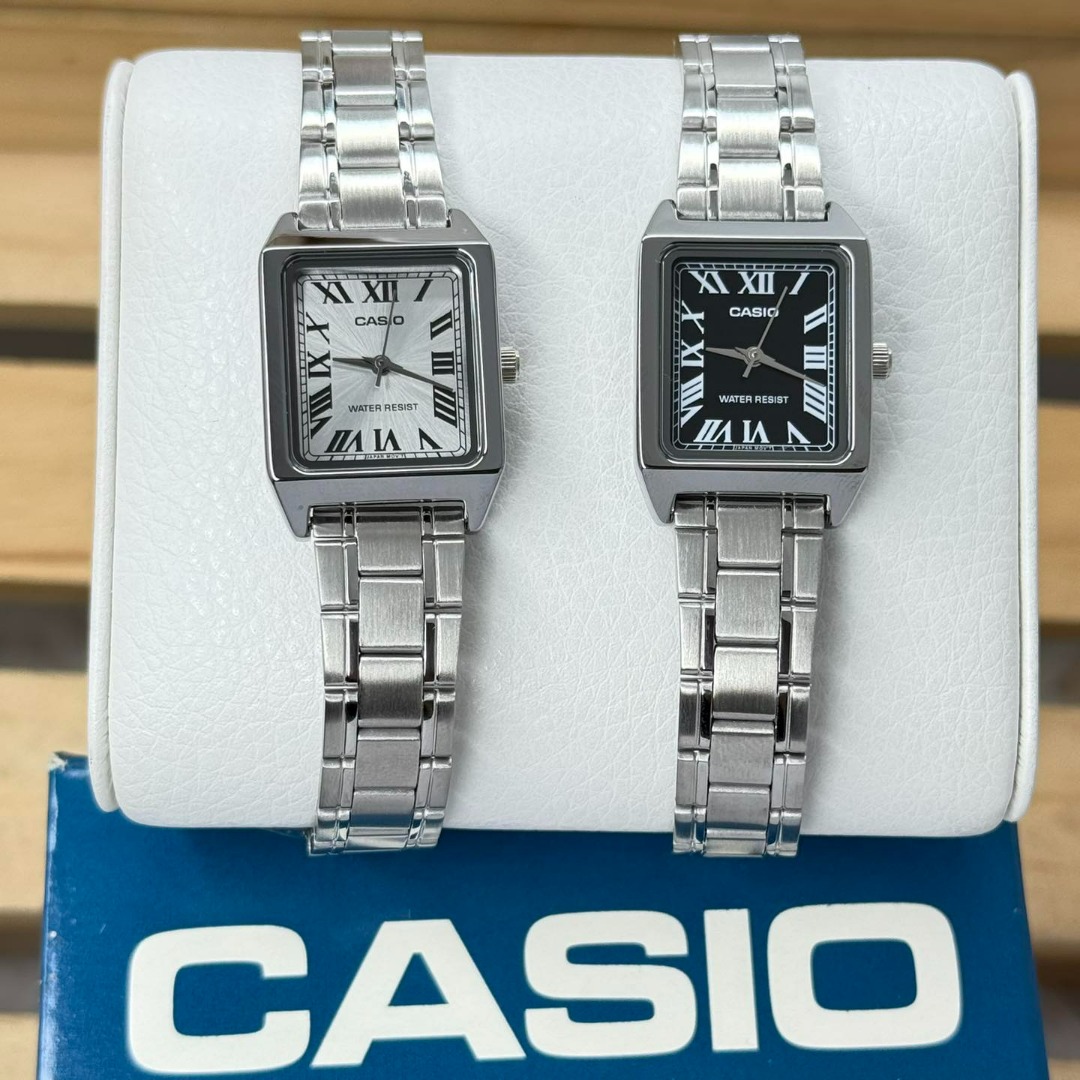 Casio Cartier Tank Alternative Silver, Women's Fashion, Watches ...