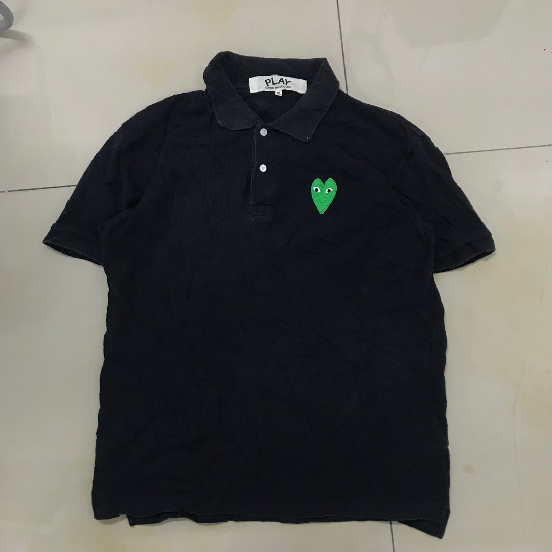 CDG PLAY POLO SHIRT, Men's Fashion, Tops & Sets, Tshirts & Polo Shirts ...