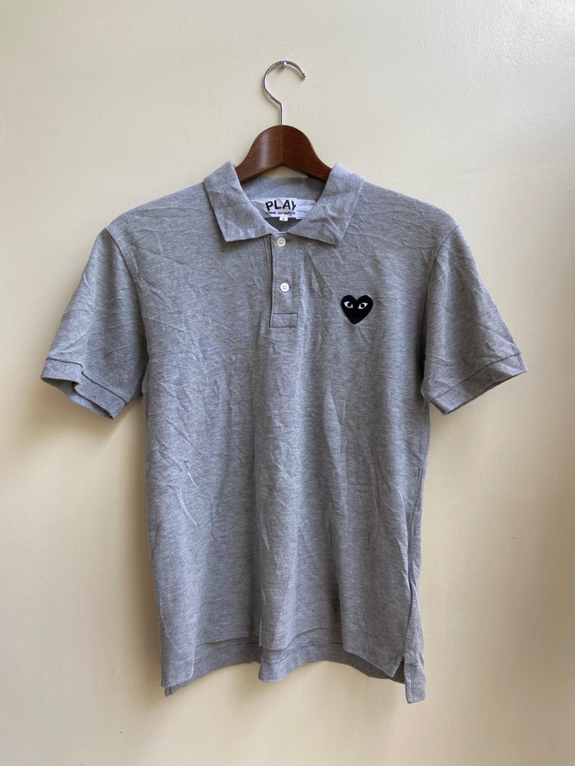 CDG PLAY POLO SHIRT AS NEW CONDITION, Men's Fashion, Tops & Sets ...