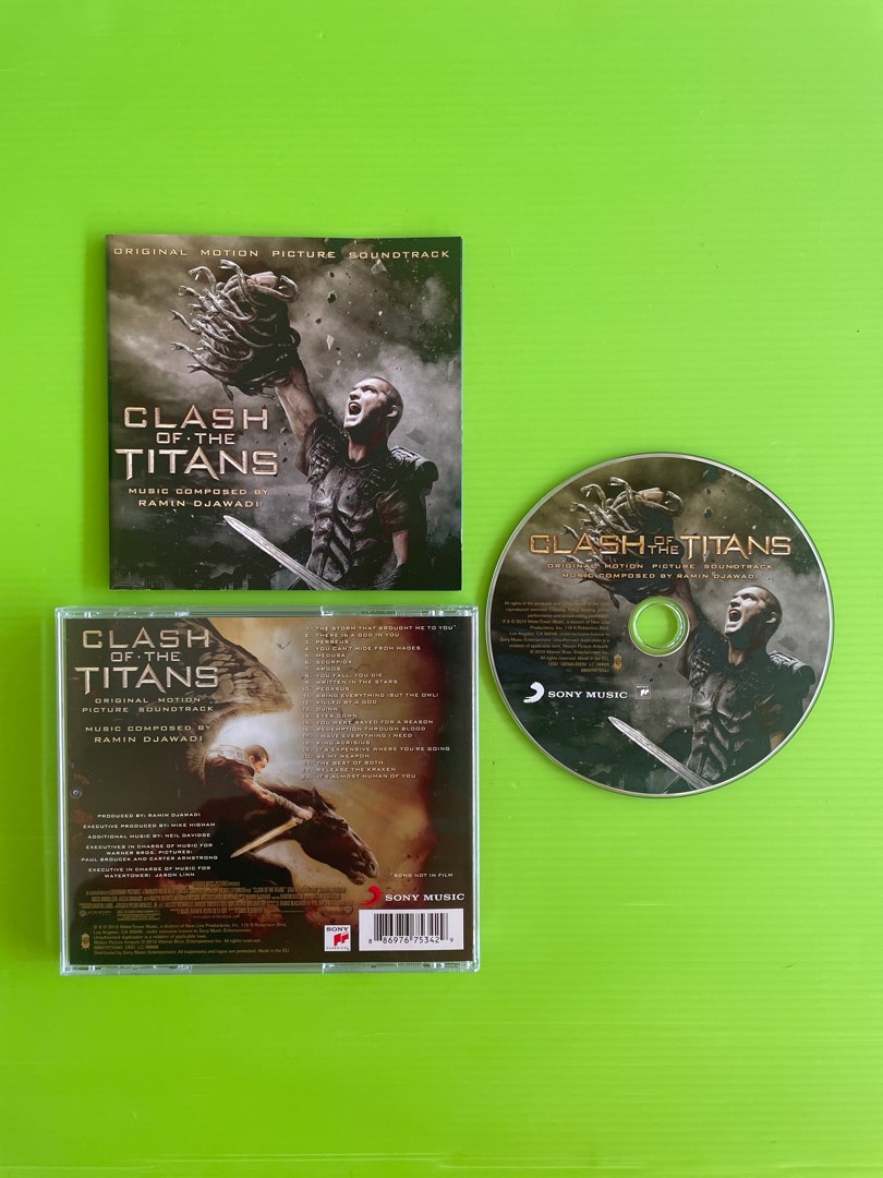 Clash Of The Titans Original Motion Picture Soundtrack Album CD ...