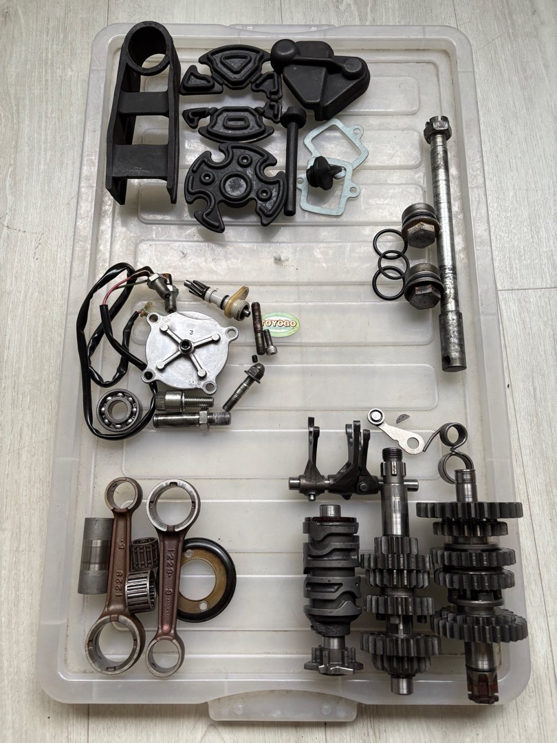 Conrod Set, Crankcase Accesories, Gearbox Set, Front Wheel Shaft Fork ...