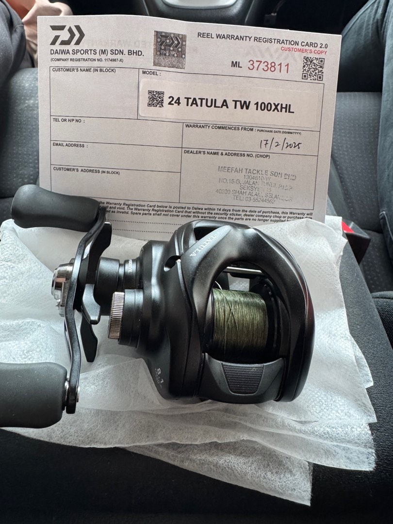 Daiwa Tatula TW 100 XH L 2024, Sports Equipment, Fishing on Carousell