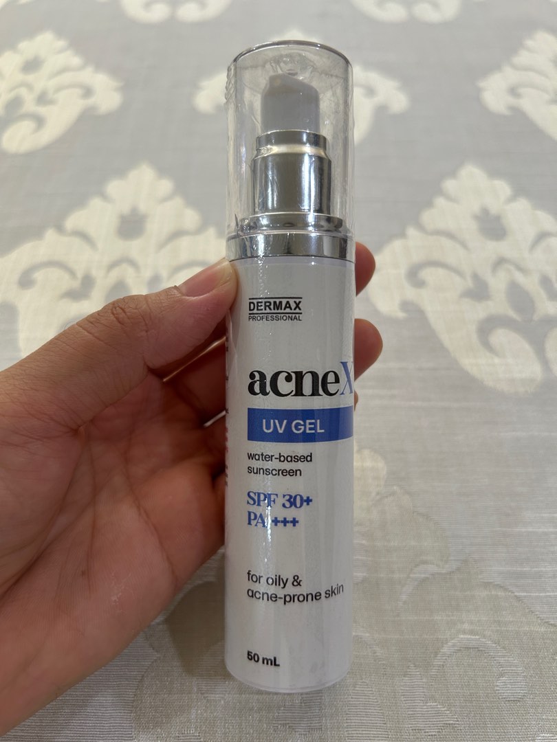 DERMAX acneX UV gel sunscreen, Beauty & Personal Care, Face, Face Care ...