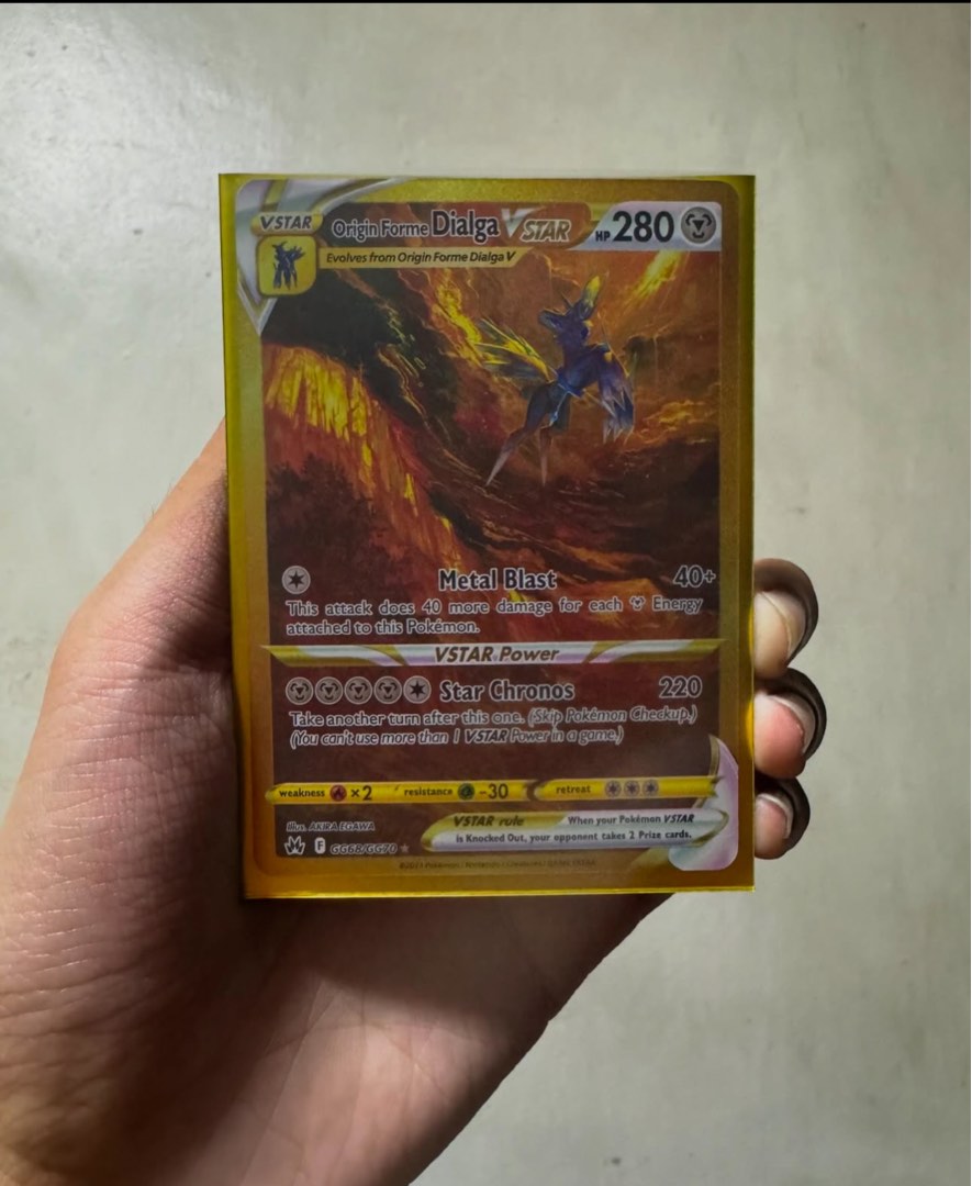 Dialga V star Gold Crown Zenith, Hobbies & Toys, Toys & Games on Carousell