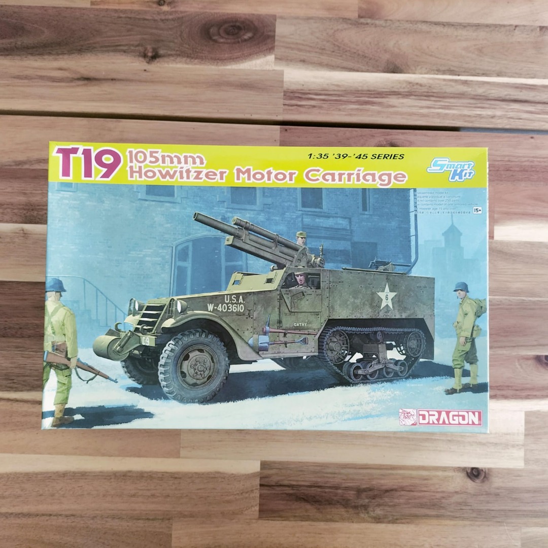 Dragon 6496 1/35 T19 105mm Howitzer Motor Carriage, Hobbies & Toys ...