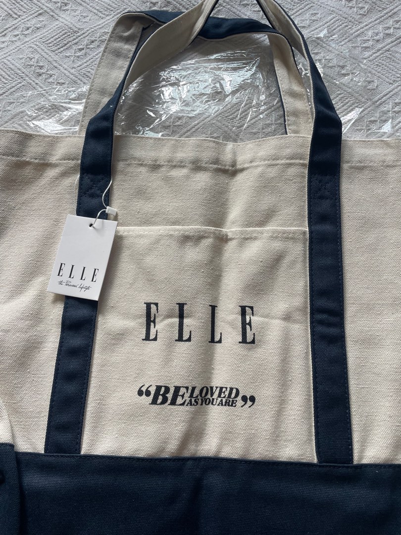 Clearance-Elle Canvas Toto bag-43*38cm, Women's Fashion, Bags & Wallets ...