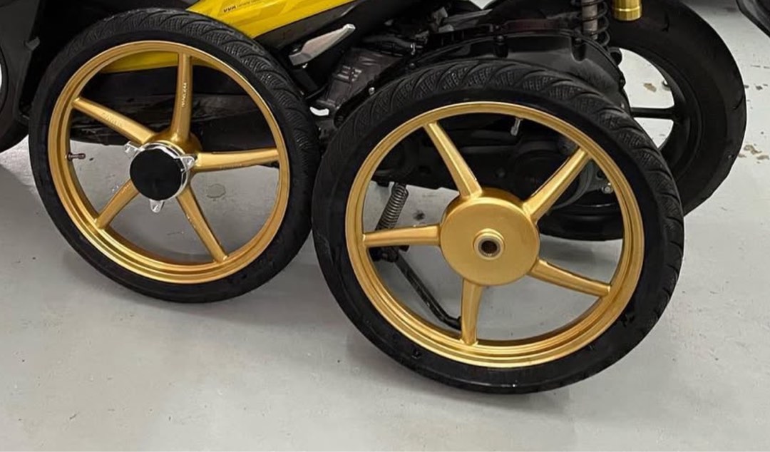 Enkei A5 Sp522 GOLD AEROX RIMS, Motorcycles, Motorcycle Accessories on ...