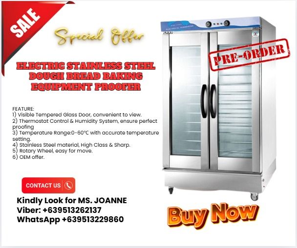 For Sale Electric Stainless Steel Dough Bread Baking Equipment Proofer ...